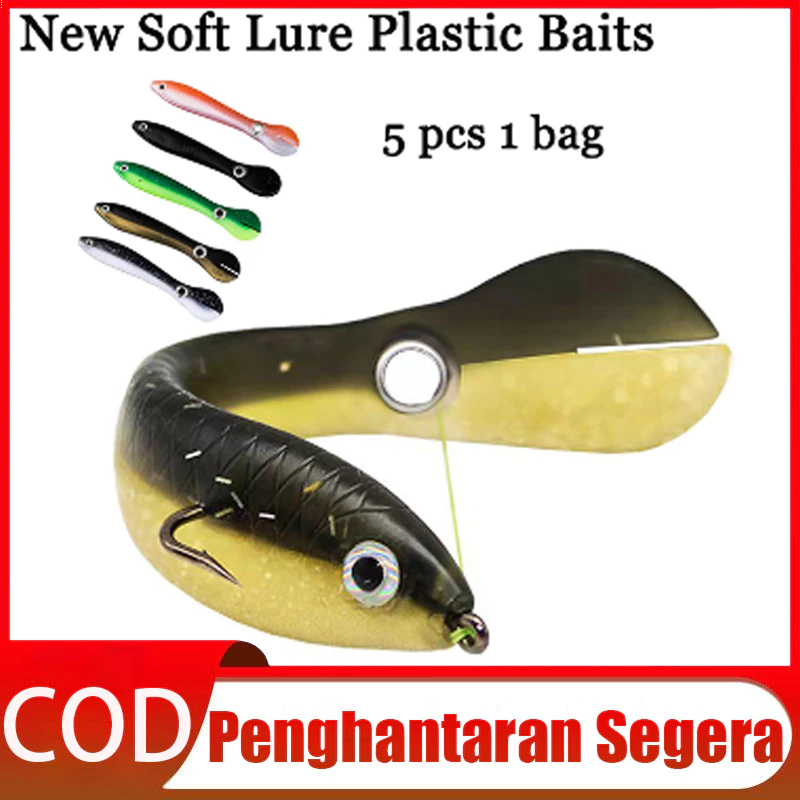 1pcs Umpan Pancing Soft Lure 10cm/6g Bionic Fishing Bait Outdoor ...