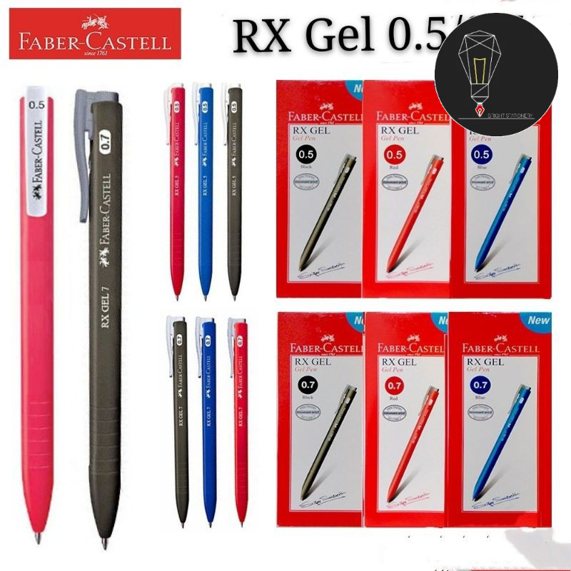 Faber-Castell RX Gel Pen-0.5/0.7p Box Of 10pcs | Shopee Malaysia