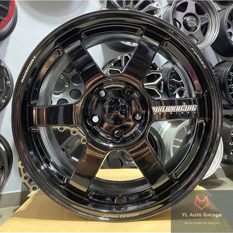 TE37 [Gloss Black] Sport Rim 17x8JJ ET38 (5x112/114.3) | Shopee Malaysia