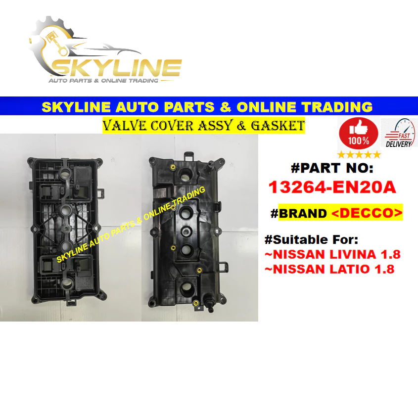 13264-EN20A Valve Cover Assy Nissan Livina 1.8 / Nisan Latio 1.8 (With ...