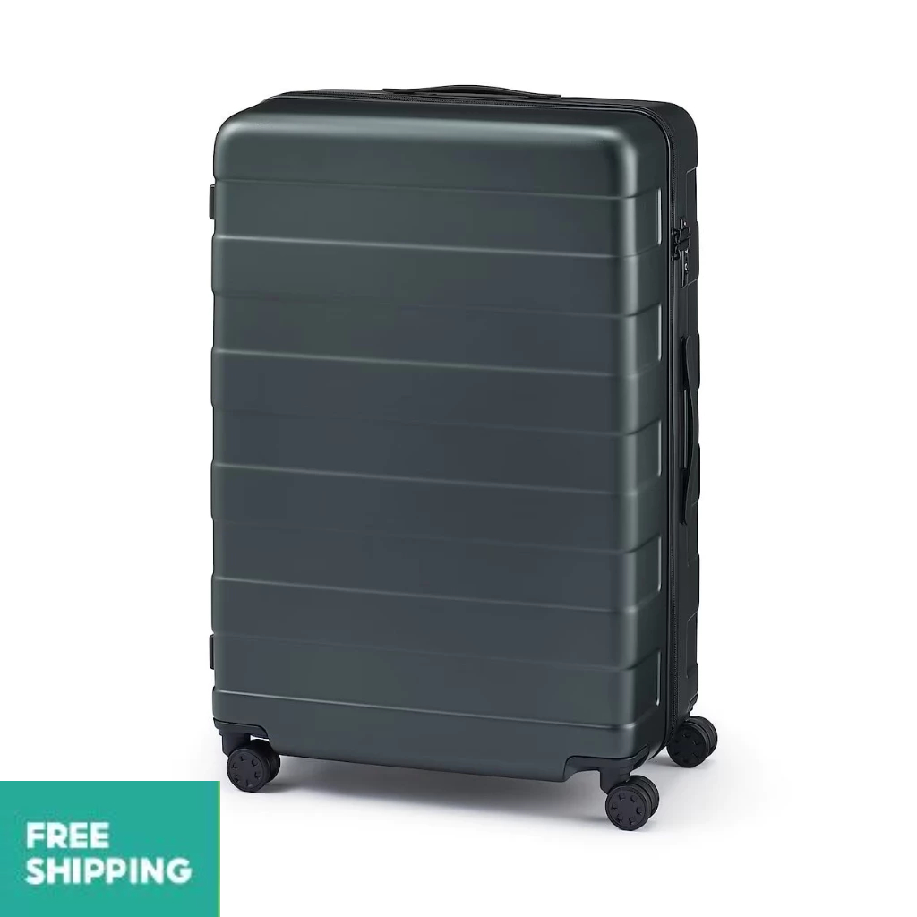 MUJI Free Adjustable Handle Hard Carry-On Suitcase (105L) | Shopee Malaysia