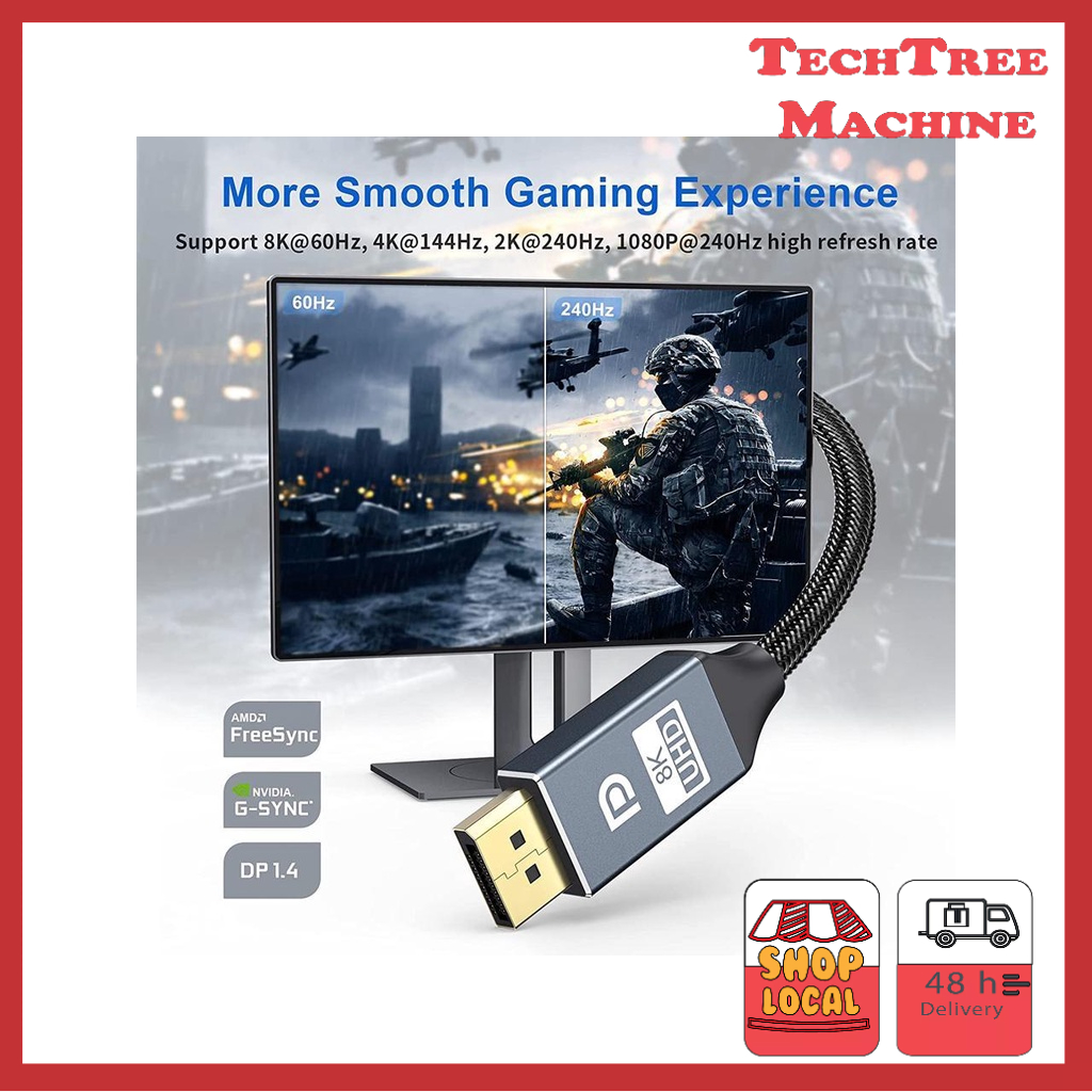 Display Port 8K V1.4 DP Cable Displayport ThunderBolt 8K 4K 2K 165Hz ...