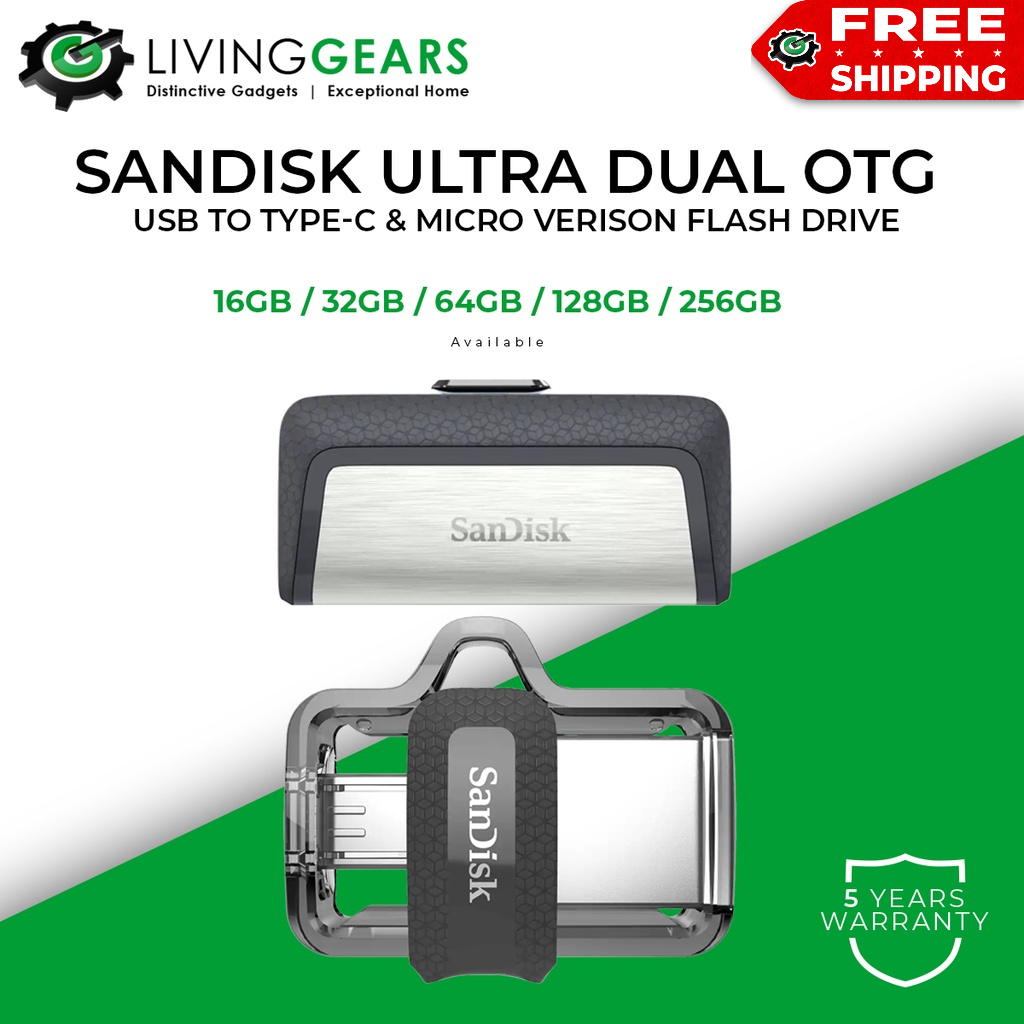 SanDisk Flash Drive M3.0 OTG Micro-USB/SanDisk Ultra OTG-C TYPE-C (8GB ...