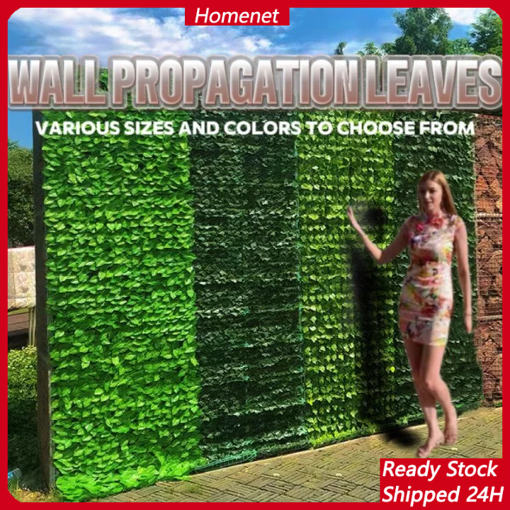 【CHEAPEST】0.5*1M Artificial Fence Leaves Faux Lvy Wall Plant Outdoor Hedge Panels Privacy ...
