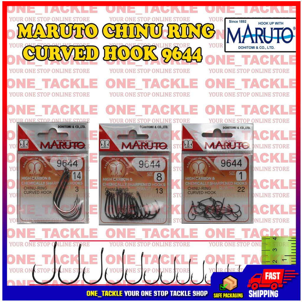 Maruto 9644 Chinu Ring Curved Hook 9644 | Shopee Malaysia