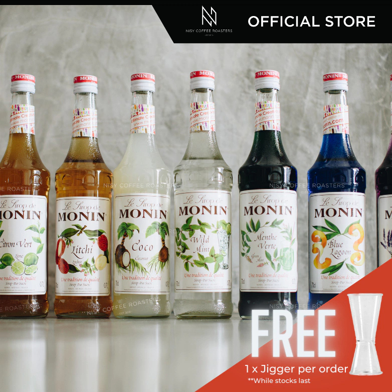 Monin Syrup flavour syrup Caramel Hazelnut Vanilla Mint Coffee Syrup ...