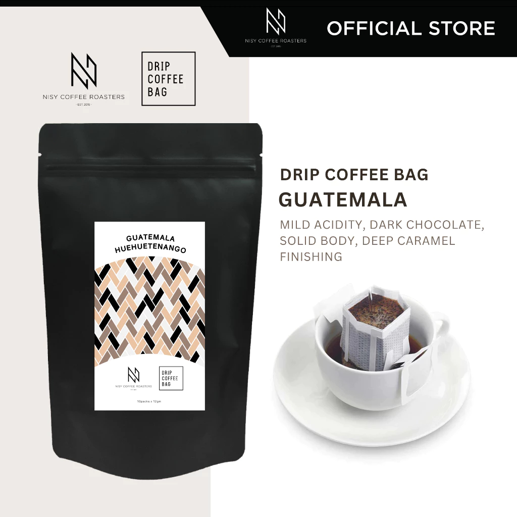 Drip Coffee Bag – Guatemala Huehuetenango 10's Nisy Coffee | Shopee ...