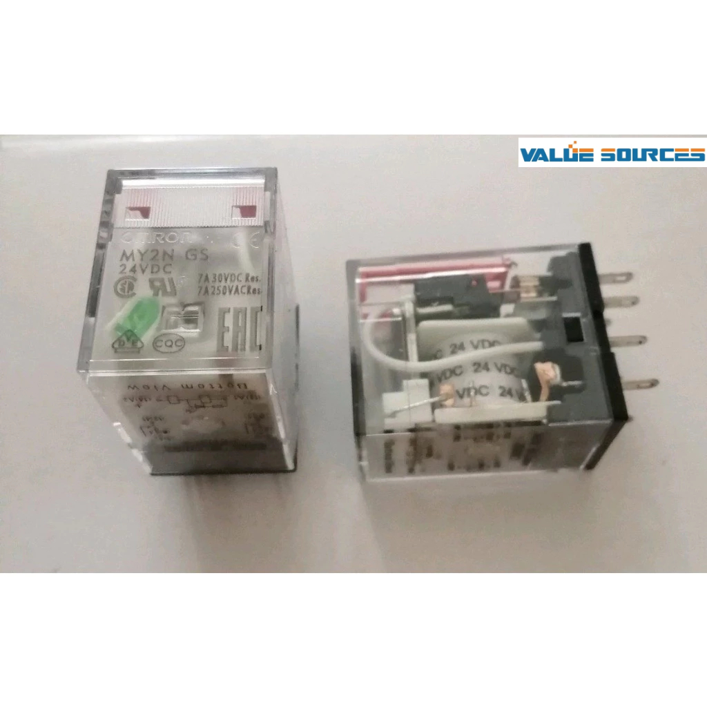 Omron Plug In Power Relay, 24V dc Coil, 5A Switching Current, DPDT (MY2N-GS DC24) | Shopee Malaysia