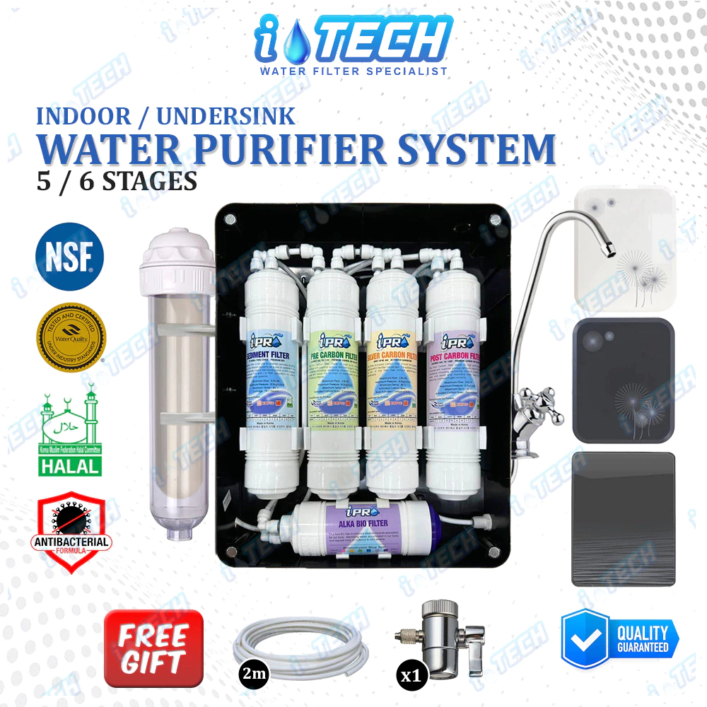 I-TECH Indoor 5 / 6 Stages Alkaline Water Filter System K3000 with ...