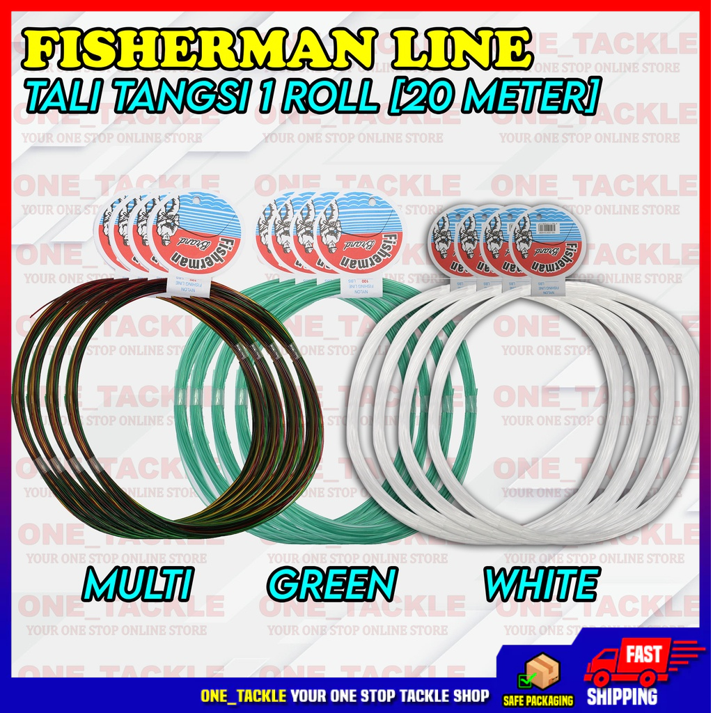FISHERMAN LINE / TALI TANGSI / LEADER NYLON FISHING LINE | Shopee Malaysia
