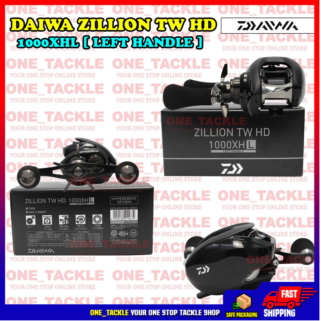 2022 DAIWA ZILLION TW HD 1000XHL / 1000XH BAITCASTING REEL ( 100% ORIGINAL ) MESIN PANCING ...