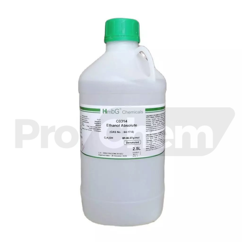 Ethanol Absolute, Ethyl Alcohol, Denatured, HmbG 2.5L [CAS No. 64-17-5] | Shopee Malaysia