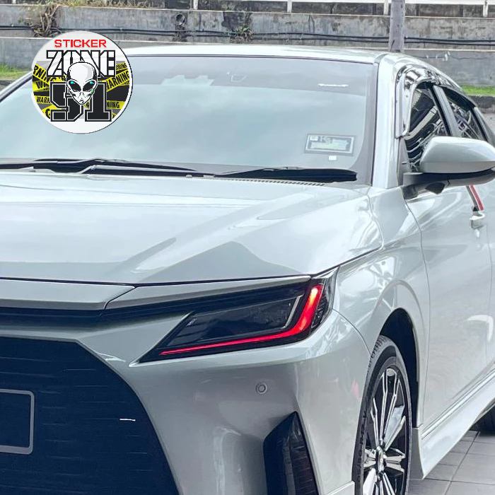 Toyota Vios 2023 Neon Day Light Sticker [ One Pair ] 10 Colors ...