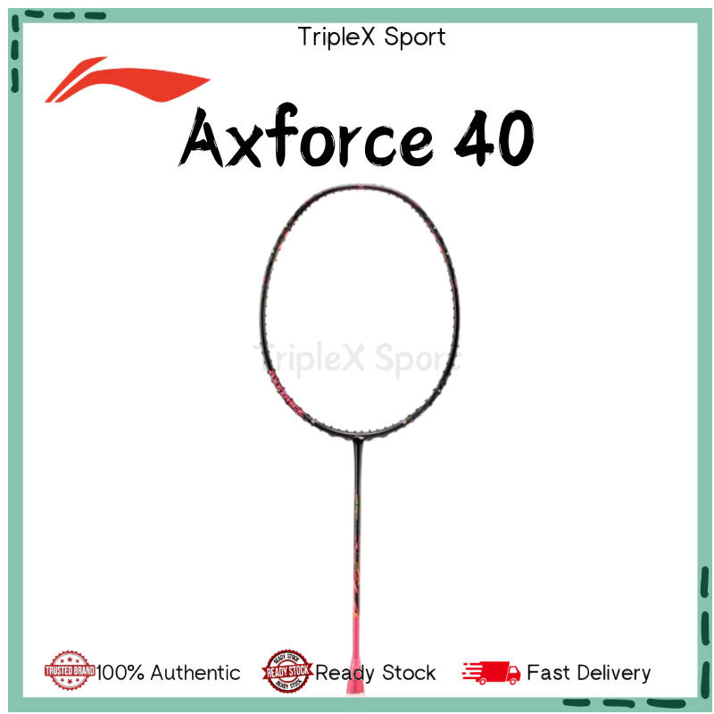 【Original】Li-Ning Axforce 40 Badminton Unstrung Racket 【FREE GRIP & BAG ...