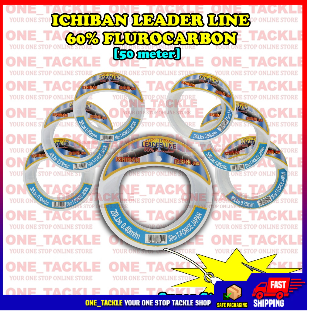 ICHIBAN LEADER LINE 60% FLUROCARBON 50 METER | Shopee Malaysia