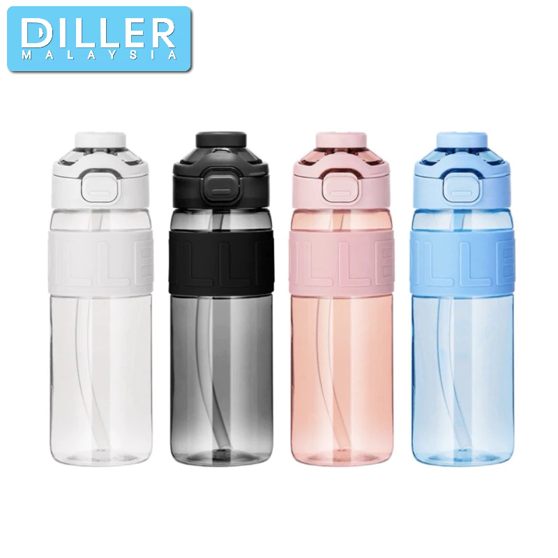 Diller Multipurpose Straw/Direct Tritan Water Bottle Sporting Travel ...