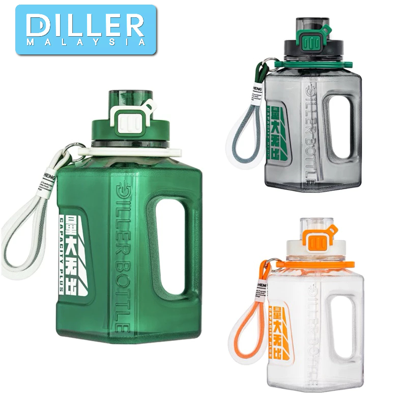Diller BigSquare Large Capacity Tritan Sports Multifunction Water ...