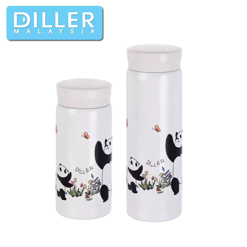 Diller Mini size Panda 316 Stainless Steel Drinking Water Bottle Vacuum ...