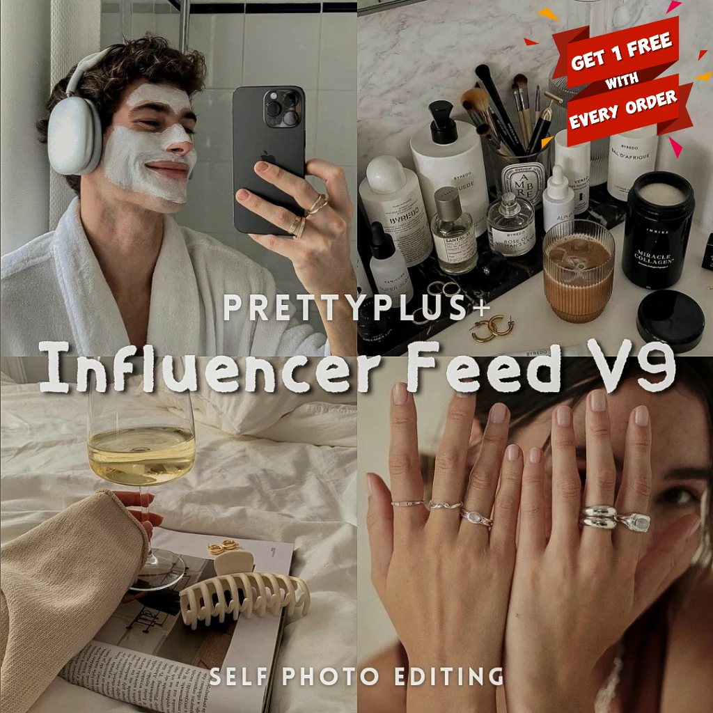 Influencer Feed V9 | Lightroom Preset Mobile IOS Android & PC Desktop ...