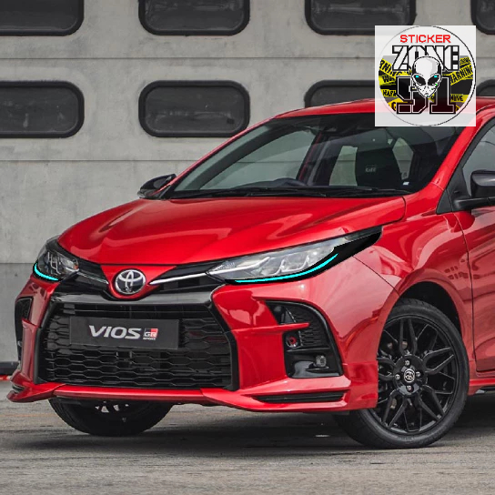 Toyota Vios Gen 4 Neon Day Light Sticker [ One Pair ] 10 Colors ...