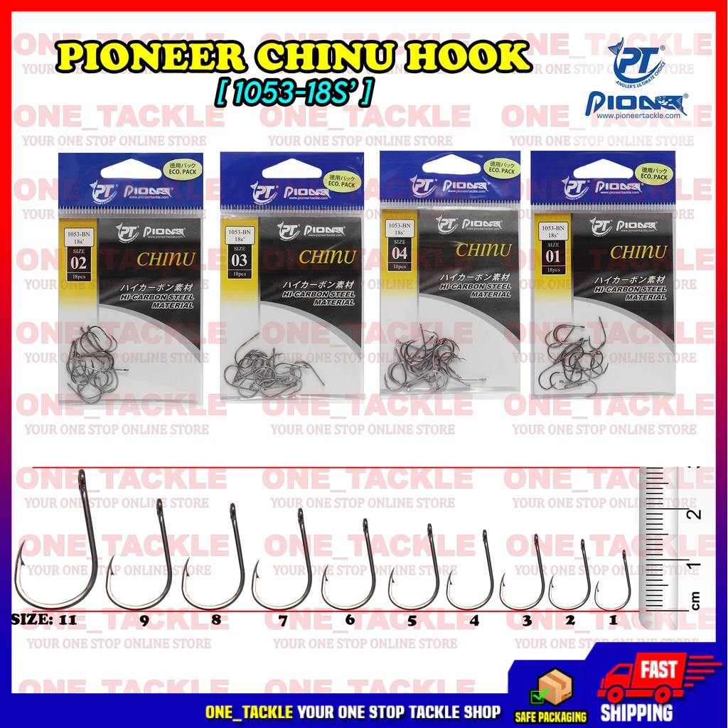 Pioneer chinu hook 1053-BN carbon steel material | Shopee Malaysia