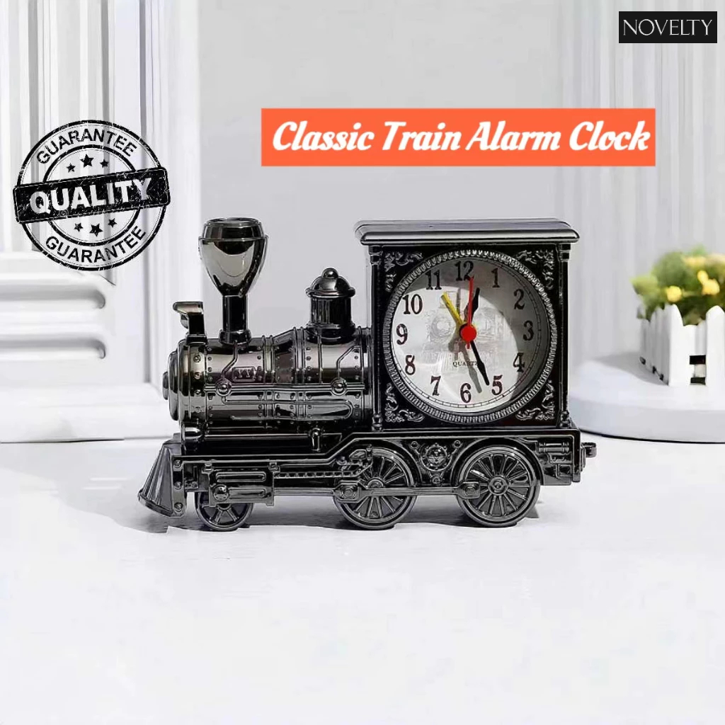 Creative Classic Train Alarm Clock Jam Loceng Penggera Keretapi Cute ...