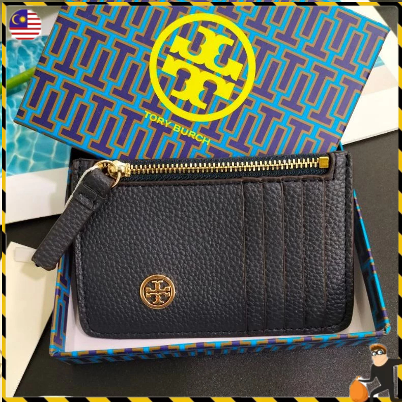 Tory Burch TB Genuine Leather Women Card Holder Card Wallet + GIFT BOX ...