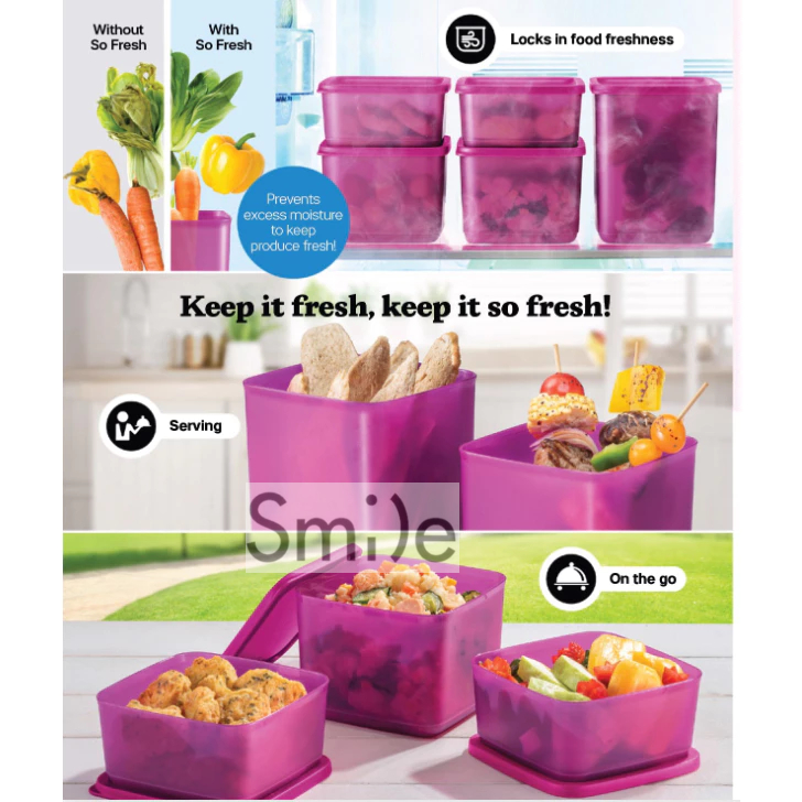 Tupperware So Fresh Square Set (6pcs Or 7pcs) | Shopee Malaysia