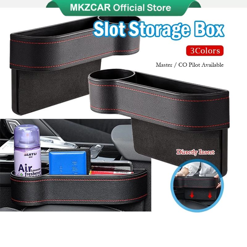 🔥In Stock🔥Car Seat Box Storage Car Seat Side Pocket Gap Slit Pocket ...