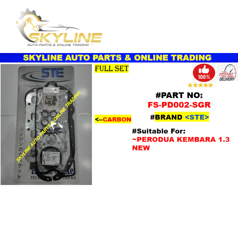 FS-PD002-SGR Top & Full Overhaul Set Perodua Kembara 1.3 New (No Holes ...