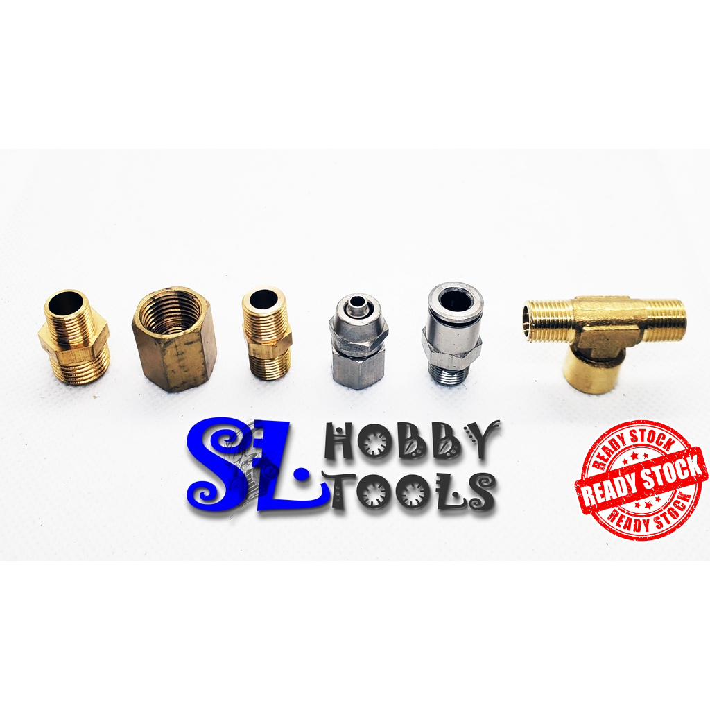 Airbrush Air Compressor Adapter Connector Converter Splitter | Shopee ...