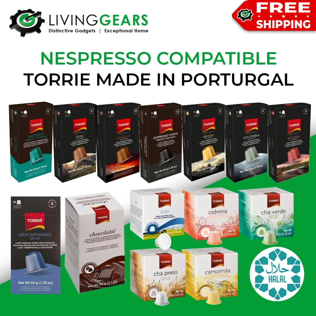 Torrie Nespresso Compatible Coffee / Tea Capsules (10 capsules) HALAL ...