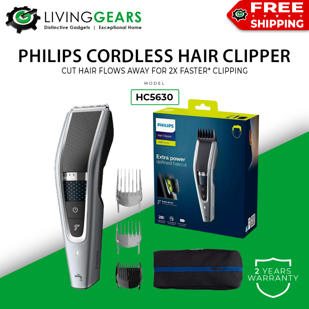 Philips HC5630 Series 5000 Washable Hair Clipper Haircut Corded ...