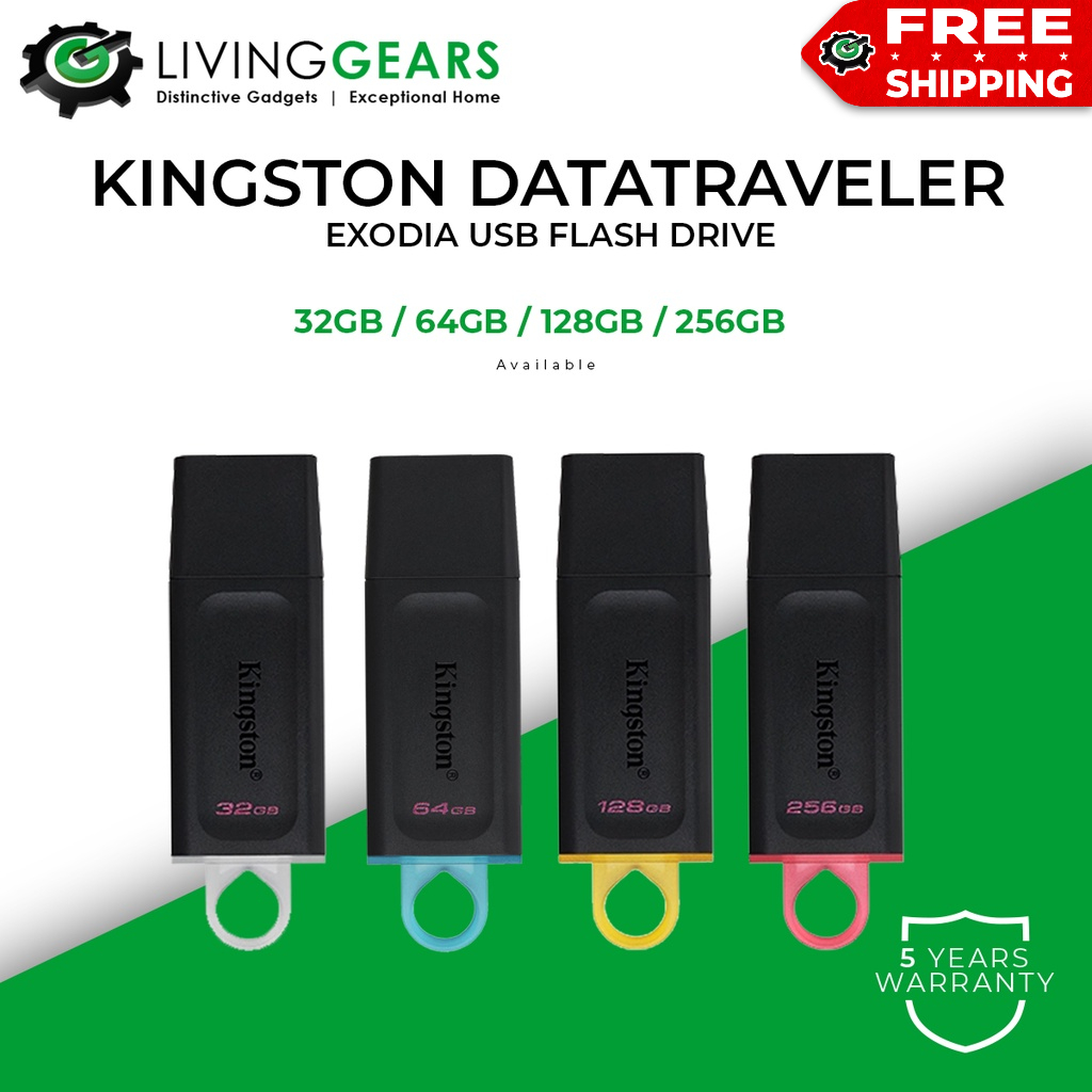 Kingston DataTraveler Exodia USB 3.2 Flash Drive (32GB/64GB/128GB/256GB) | Shopee Malaysia