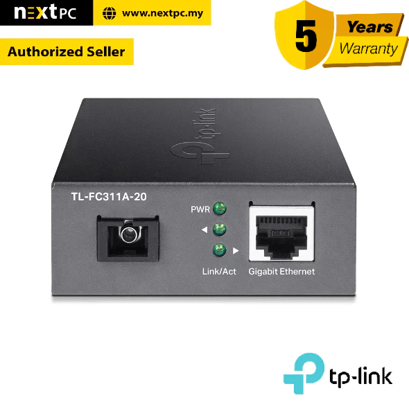 [Ready Stock] TP-LINK TL-FC311A-20/TL-FC311B-20 Gigabit WDM Media ...
