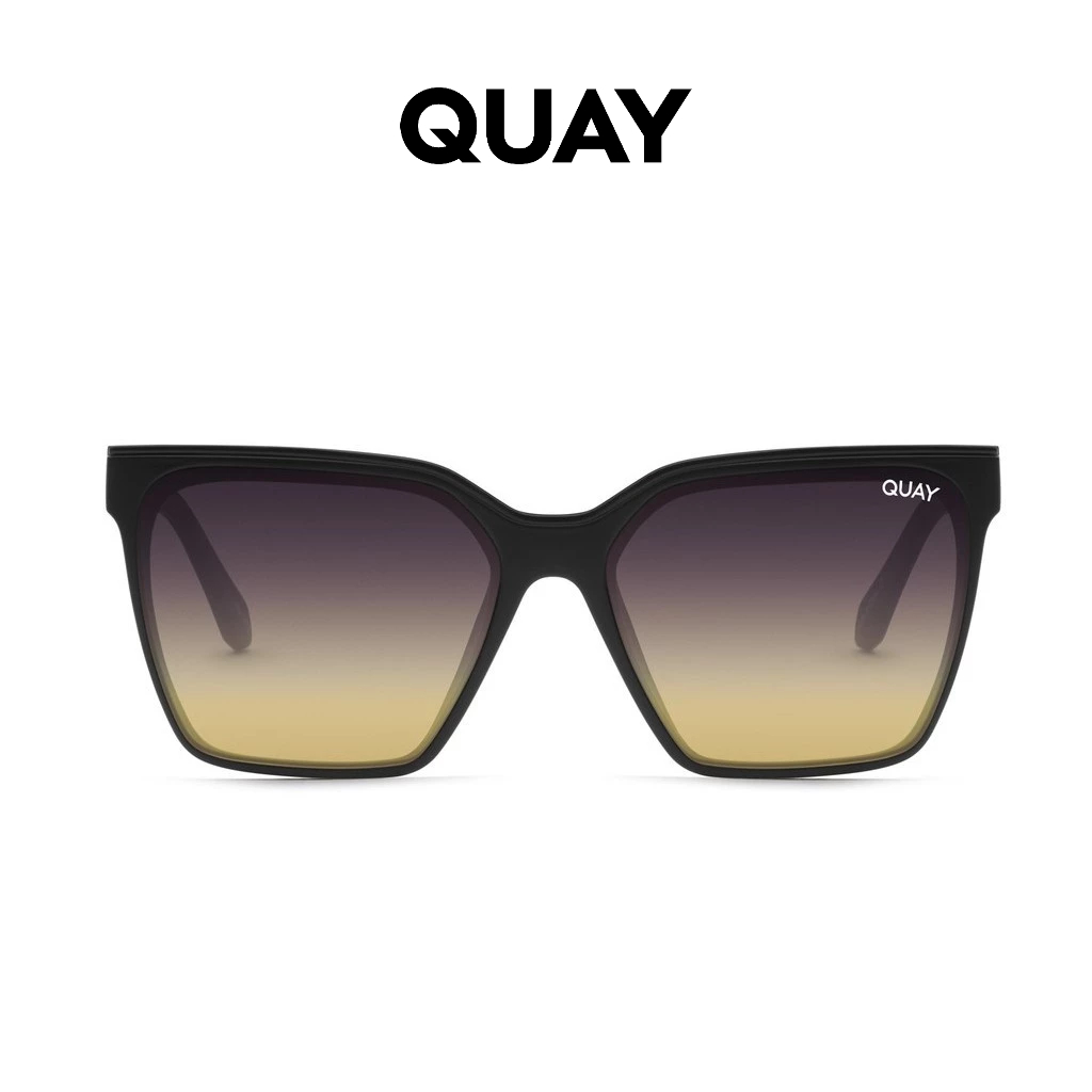 QUAY Level Up Sunglasses - Matte Black/Black Gold | Shopee Malaysia