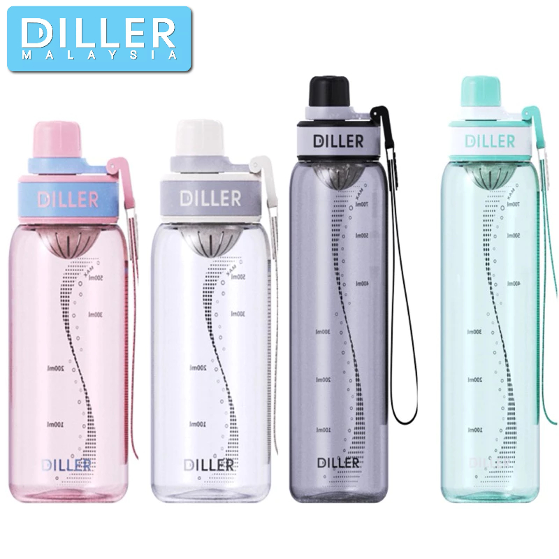 Diller Sports Tritan Direct Drinking Water Bottle with tea Filter Leakproof D2428 (500ml/700ml ...