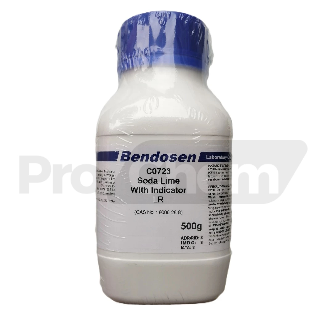 Soda Lime with indicator LR, Bendosen 500g [CAS No. 8006-28-8] | Shopee ...