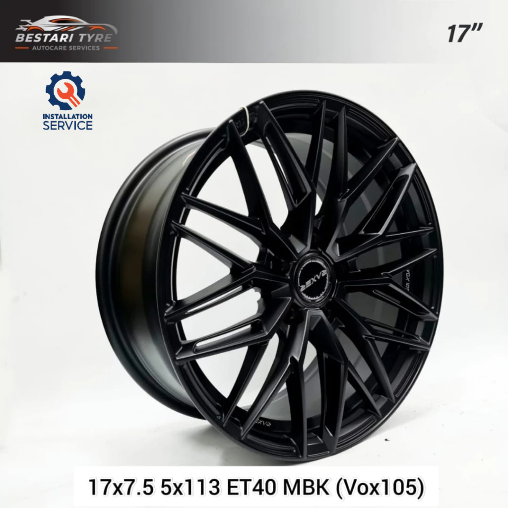 【Installation Available】VOX105 RAXER WHEELS FLOW FORMING 17 INCH 17X7.5 ...