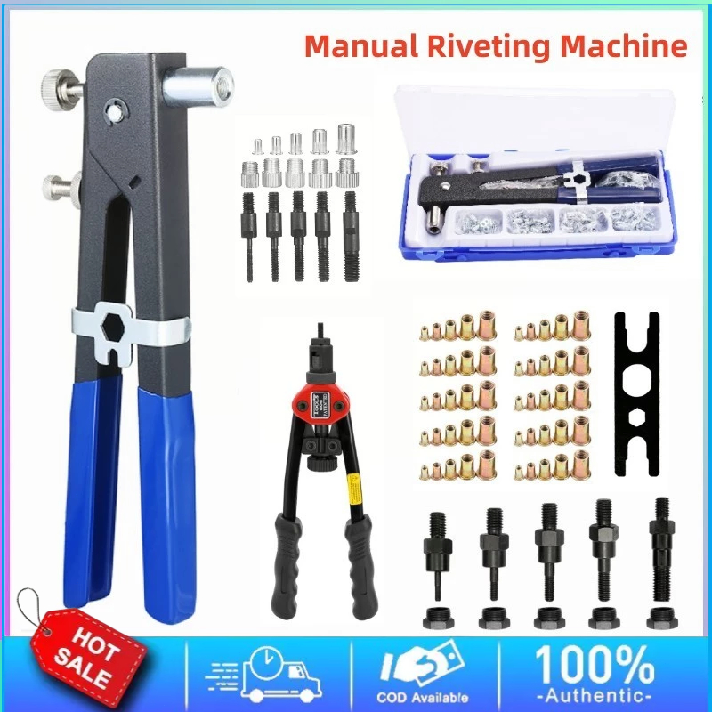 Ready Stocks 86pcs/Set M3-M8 Rivet Nut Threaded Insert Hand Riveting ...