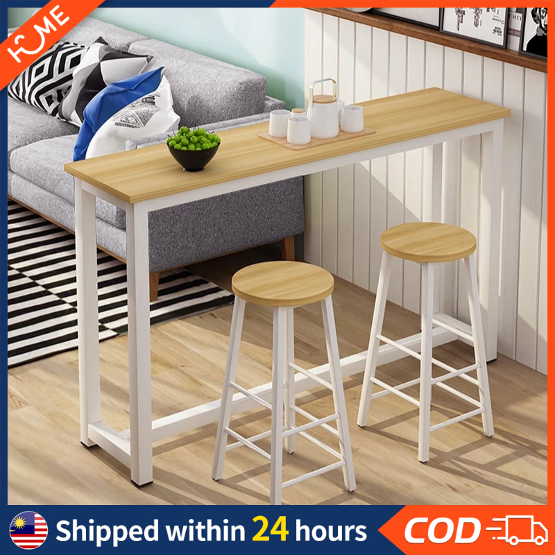 Meja Bar table Set makan Stool High chair Kerusi tinggi Modern stylish ...