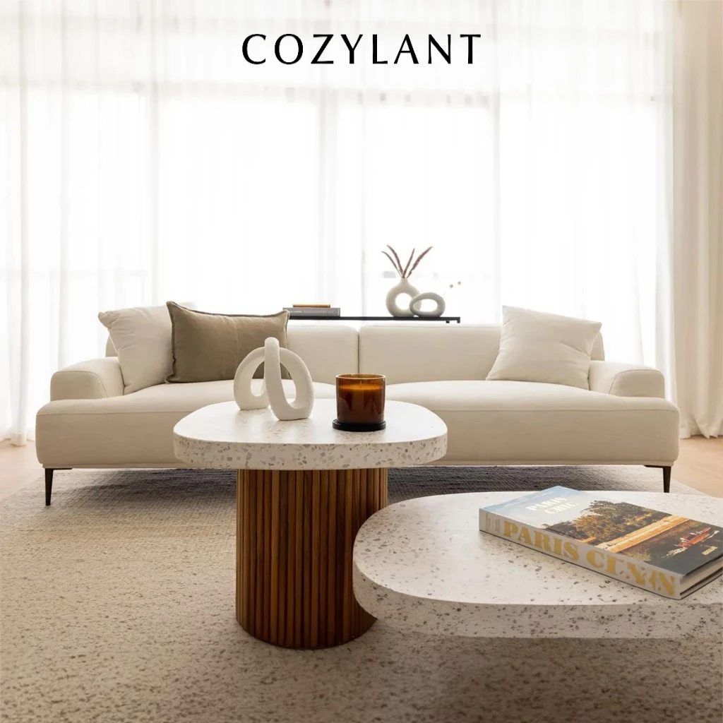 Cozylant Crystal Fabric Sofa / Customizable / 3 Seater / 5 Seater Sofa ...