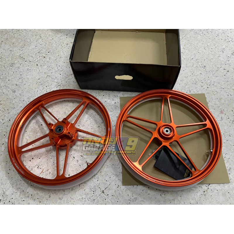 RIM FORGED TAKASAGO EXCELL OREN FOR YAMAHA Y15 Y16 125z | Shopee Malaysia