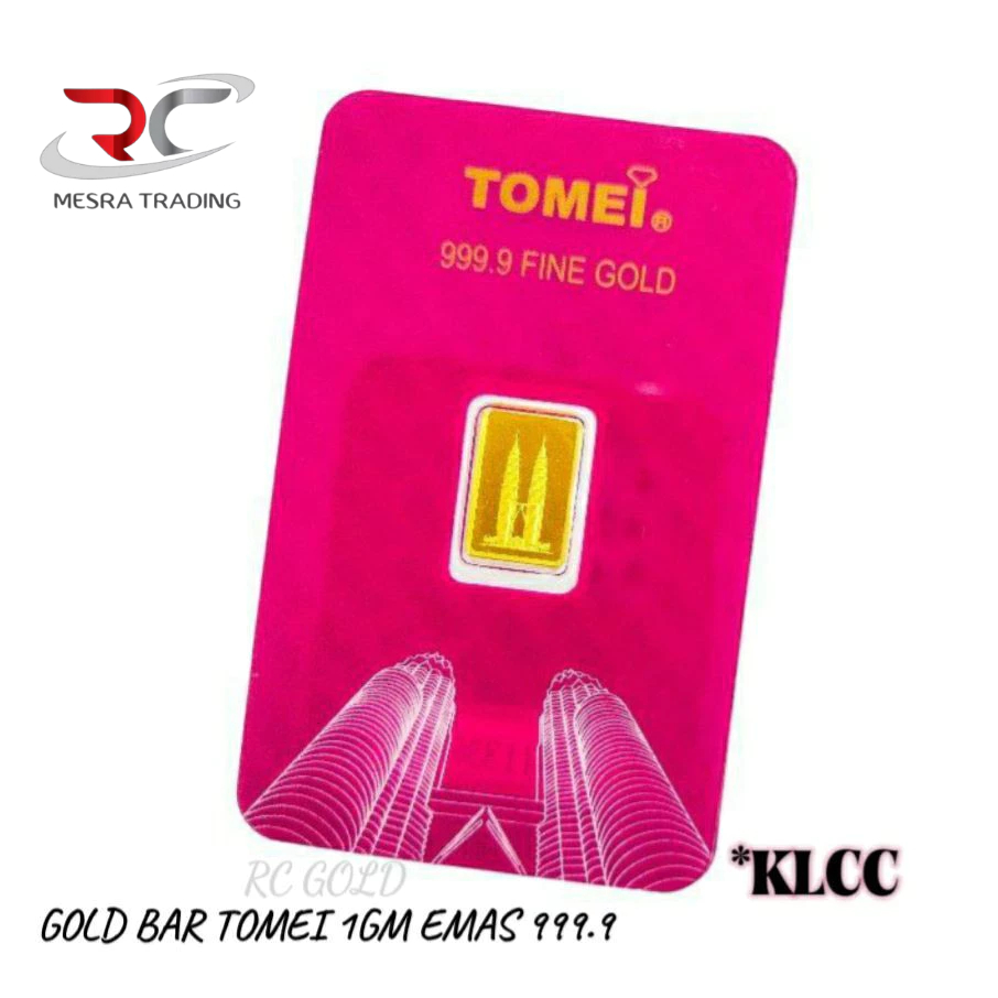 TOMEI GOLD BAR 999.9 1GM KLCC TWIN TOWERS TOMEI WAFER 1G AU999.9 24K ...
