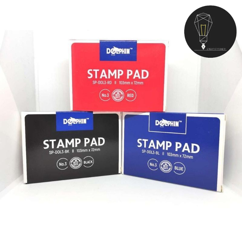 DOLPHIN STAMP PAD BLACK / BLUE / RED (SP-DOL) | Shopee Malaysia