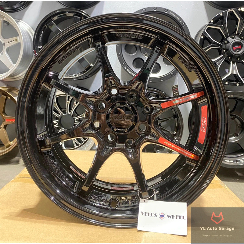 Velos Wheel CE28-8 Strip [Gloss Black] Sport Rim 15x7JJ ET35 (4x100/114 ...