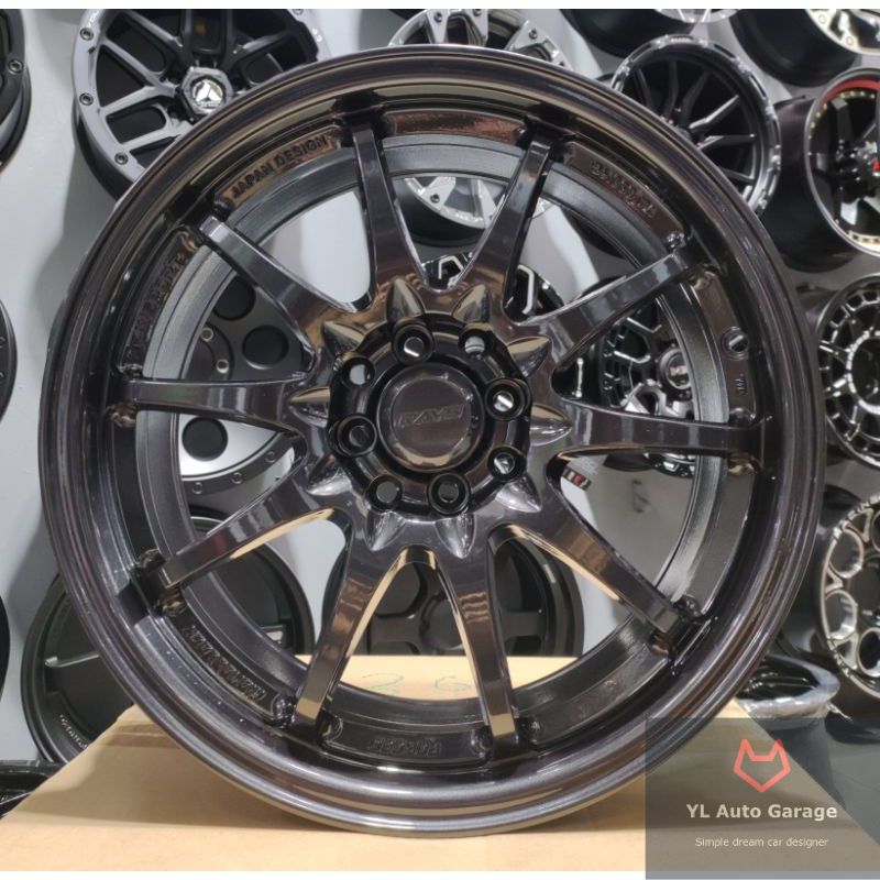 CE28 [Diamond Dark Gun Metal] Sport Rim 17x8JJ ET38 (4x100/114.3 ...