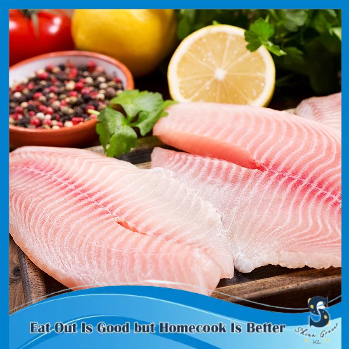 Tilapia Fillet (55% Glazing) 10KG/CTN (Delivery in Klang Valley Only ...
