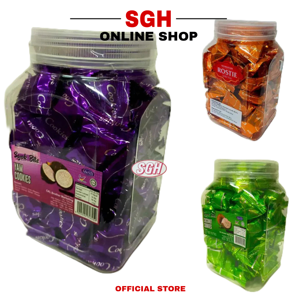 Rostie Bakery Syok Bite Cookies Kacang Peanut Yam coconut | Shopee Malaysia