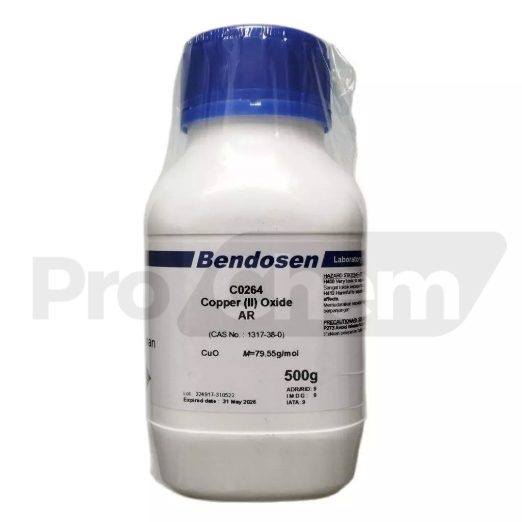 Copper 2 Oxide | Copper (II) Oxide AR, Bendosen 500g [CAS No. 1317-38-0 ...
